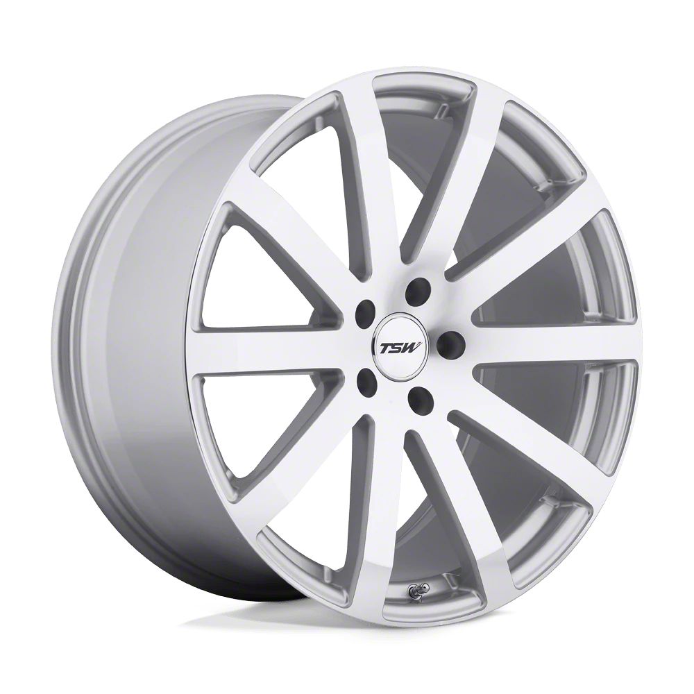 TSW Jeep Cherokee Brooklands Silver with Mirror Cut Face Wheel; 20x10 ...