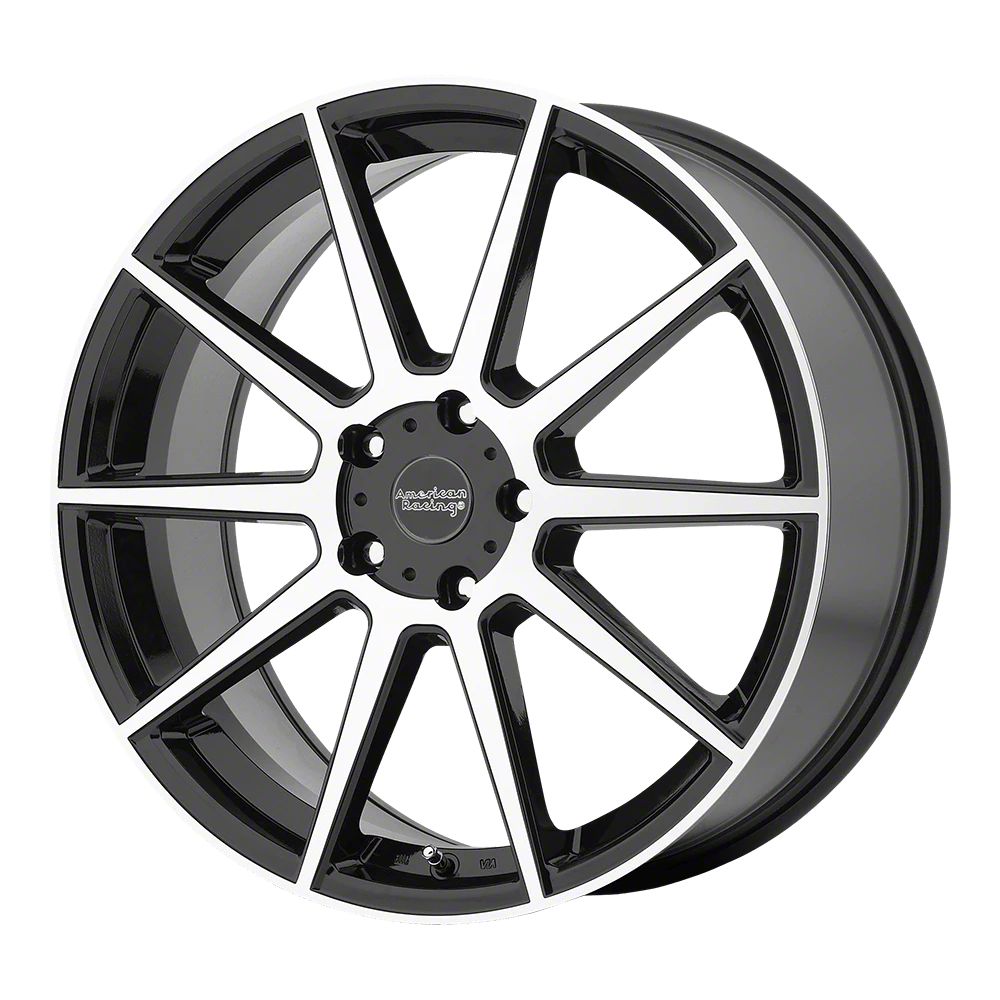 American Racing Jeep Wrangler AR908 Gloss Black Machined Wheel; 18x8 ...