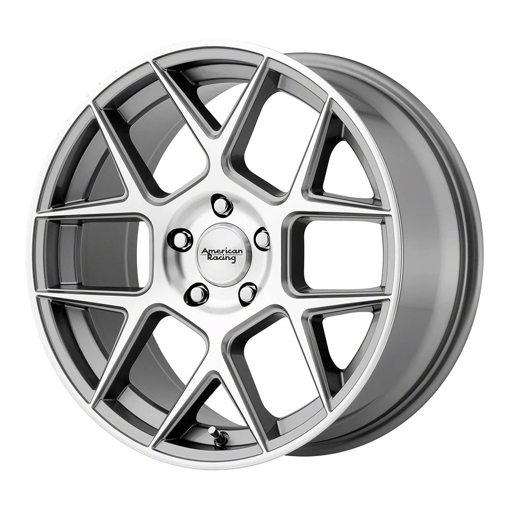 American Racing Jeep Wrangler Apex Gunmetal Machined Wheel; 20x8.5 ...