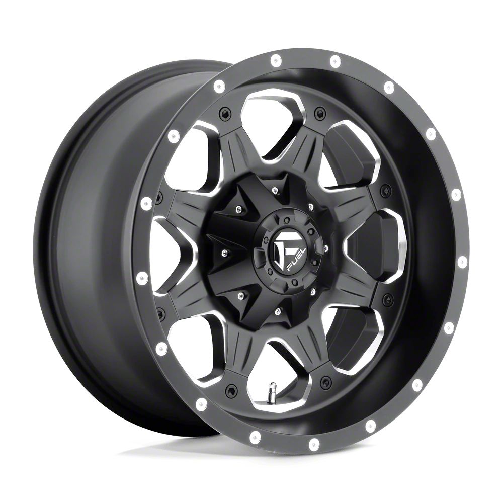 Fuel Wheels Jeep Cherokee Boost Matte Black Milled Wheel; 17x9 ...