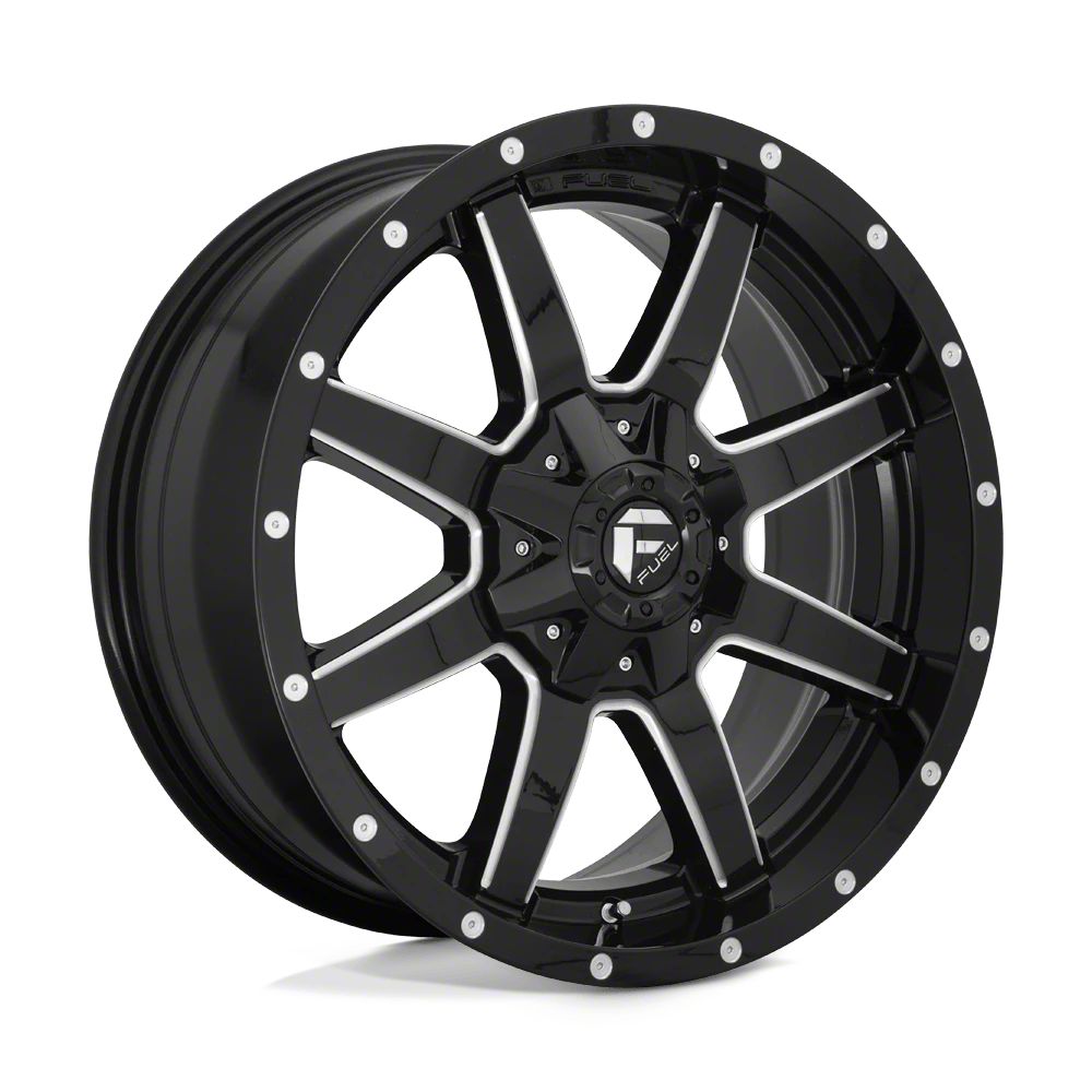 Fuel Wheels Tundra Maverick Gloss Black Milled 5-Lug Wheel; 20x10 ...