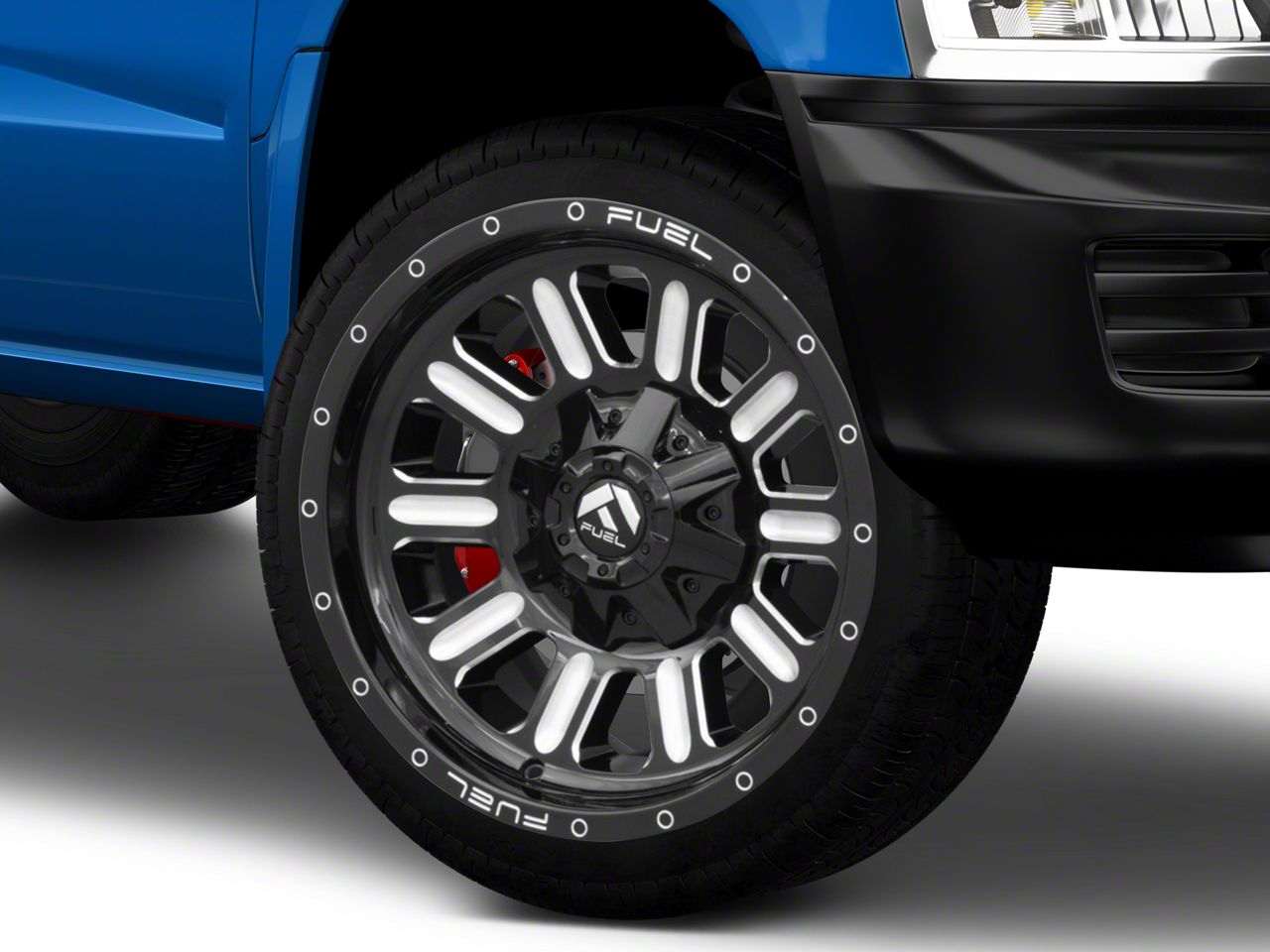 Fuel Wheels Tundra Hardline Gloss Black Milled 5-Lug Wheel; 22x12 ...