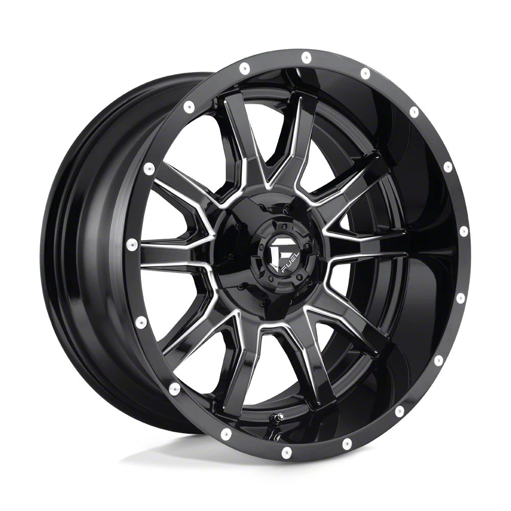Fuel Wheels Jeep Wrangler Vandal Gloss Black Milled Wheel; 17x9 ...