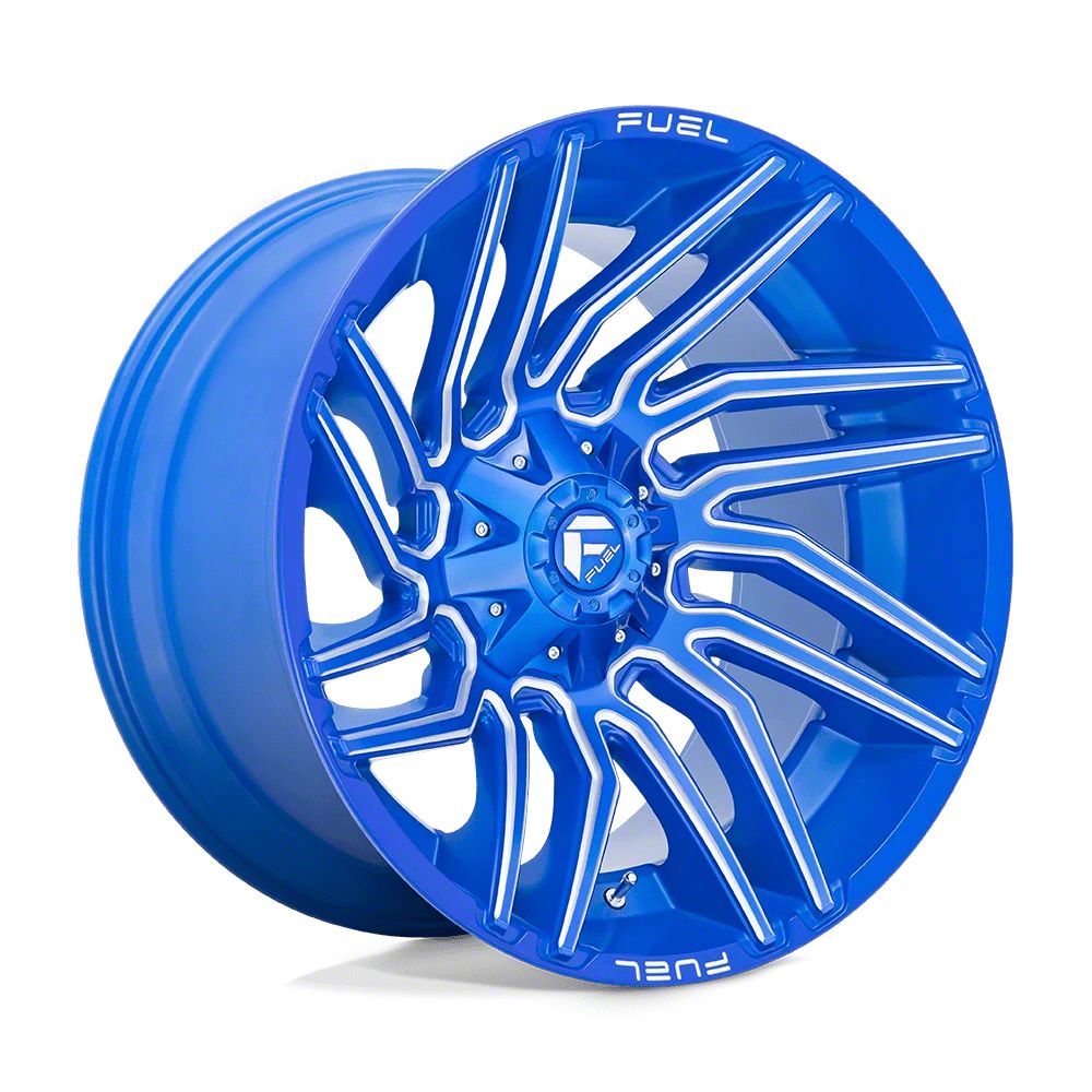 Fuel Wheels Jeep Wrangler Typhoon Anodized Blue Milled Wheel; 22x12 ...