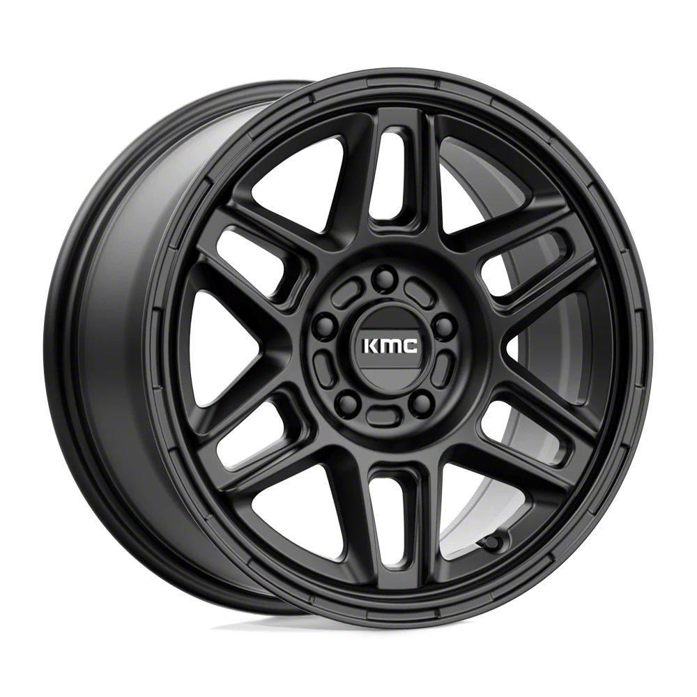 KMC Jeep Wrangler Nomad Satin Black Wheel; 16x7.5 KM71667512730 (97-06 ...
