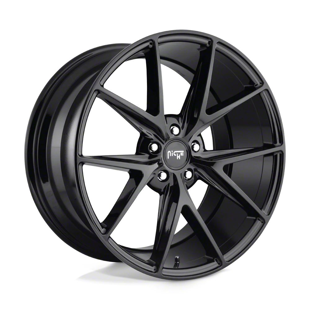 Niche Jeep Wrangler Misano Gloss Black Wheel; 22x9 M119229065+42 (87-95 ...