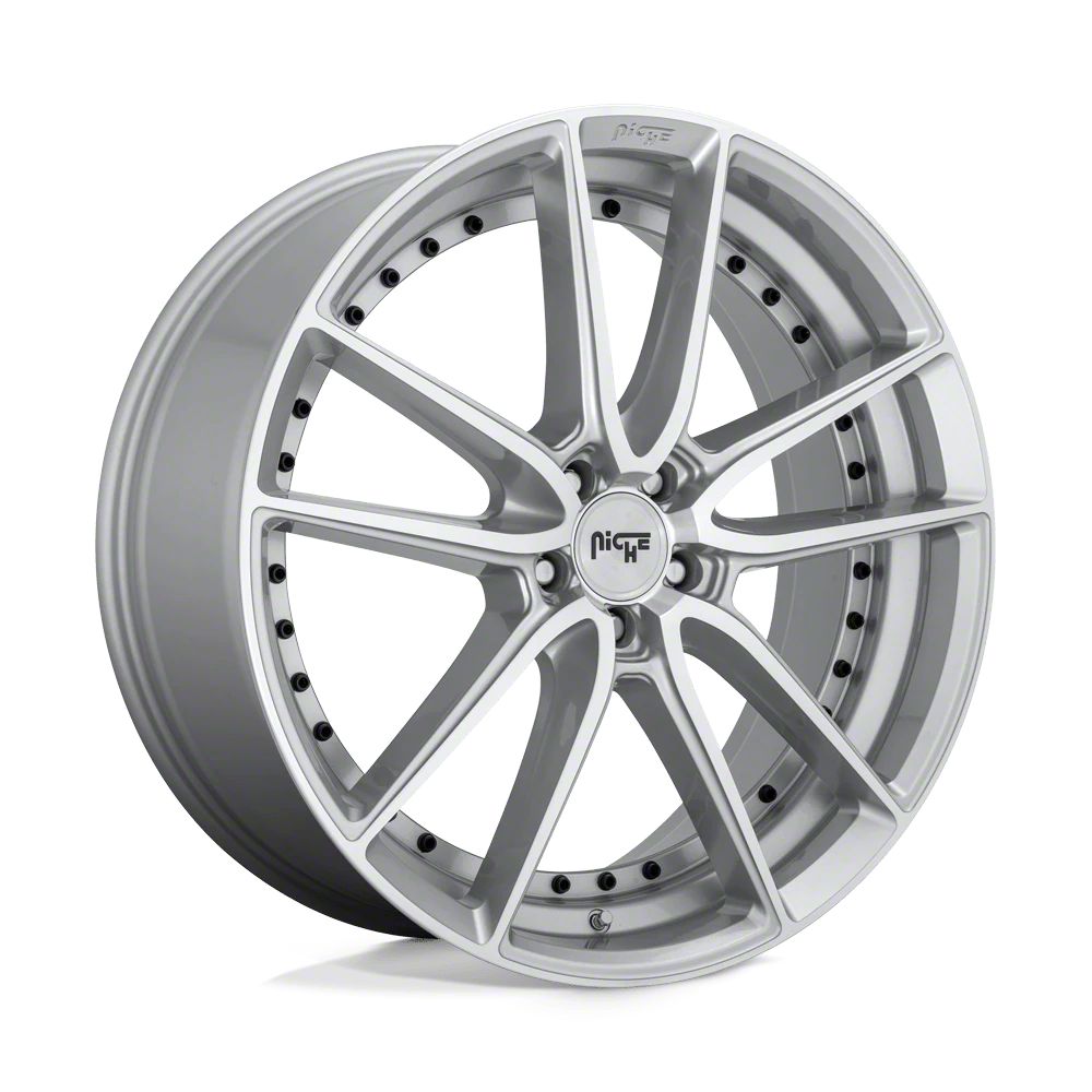 Niche Jeep Grand Cherokee DFS Gloss Silver Machined Wheel; 22x9 ...