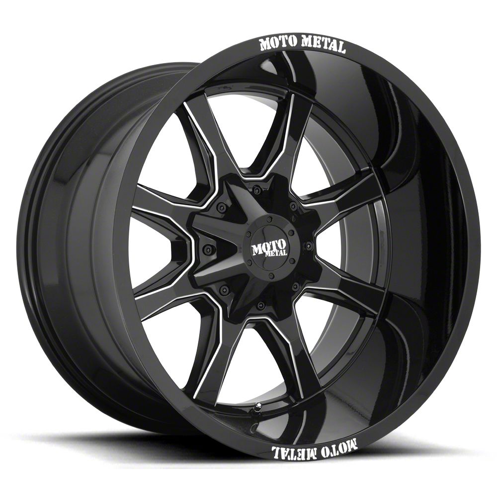 Moto Metal Jeep Wrangler MO970 Gloss Black Milled Wheel; 17x9 ...