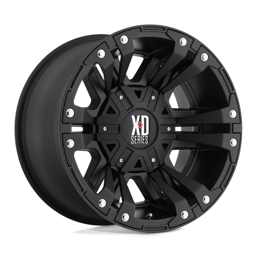 XD Jeep Wrangler Monster II Matte Black Wheel; 17x9 XD82279004712N (87 ...