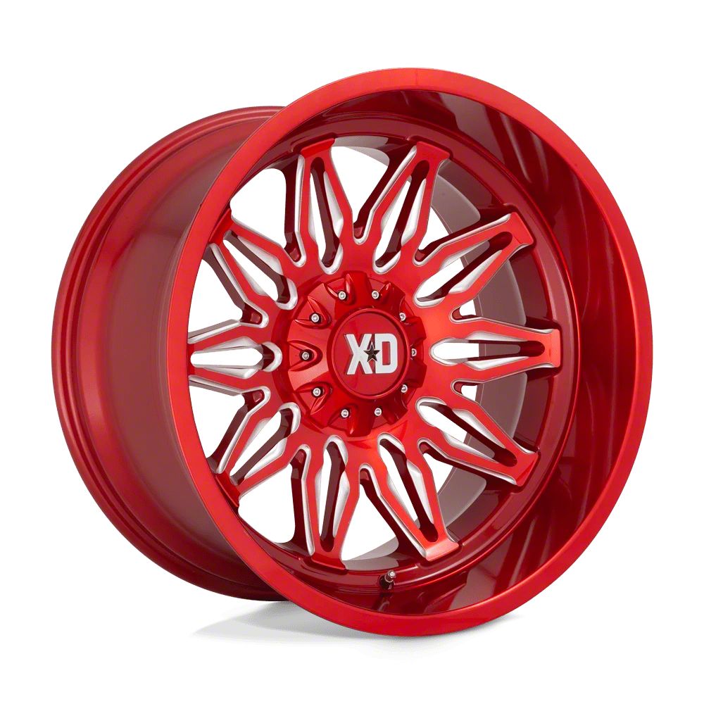 XD Jeep Grand Cherokee Gunner Candy Red Milled Wheel; 22x12 ...
