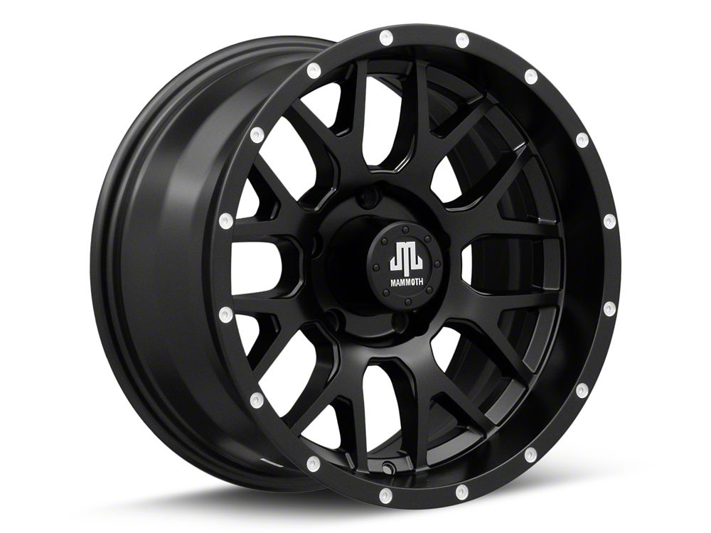Mammoth Beadlock Mesh Matte Black 5-Lug Wheel; 17x9; -6mm Offset (05-11 ...