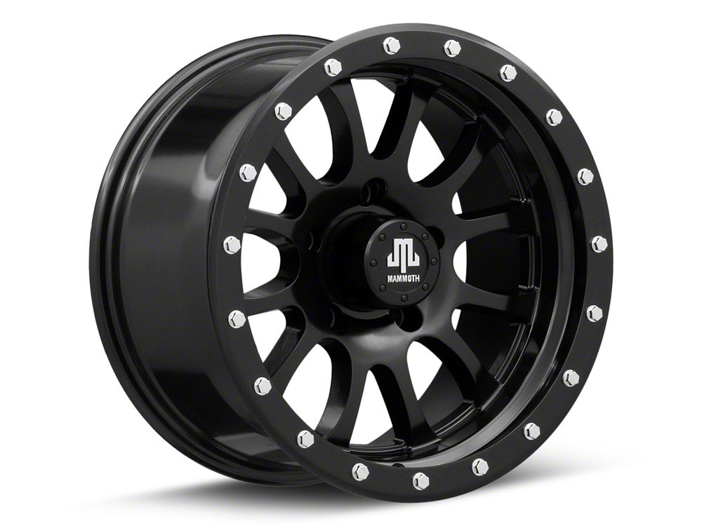 Mammoth 12 Hole Satin Black 5-Lug Wheel; 17x9; -6mm Offset (05-11 ...