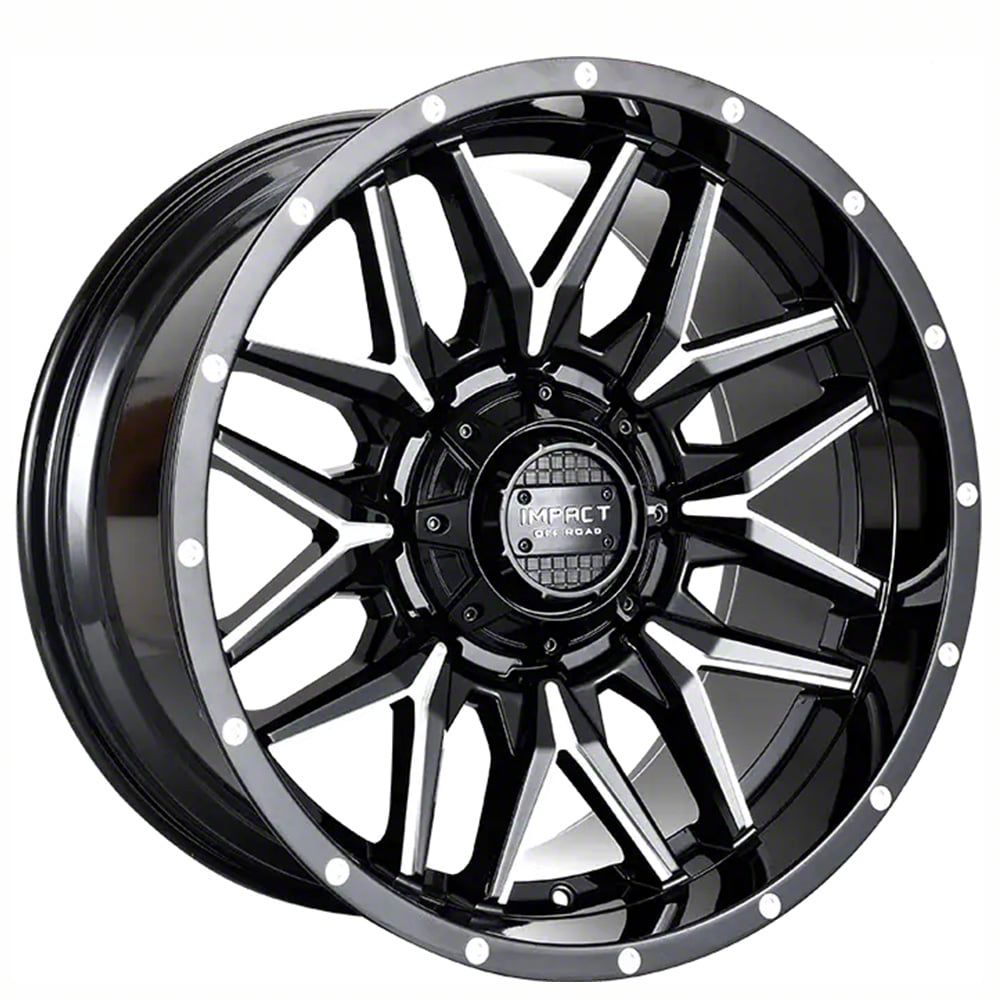 Impact Wheels Jeep Wrangler 819 Matte Black Wheel; 17x9 819MBE-79056-12 ...