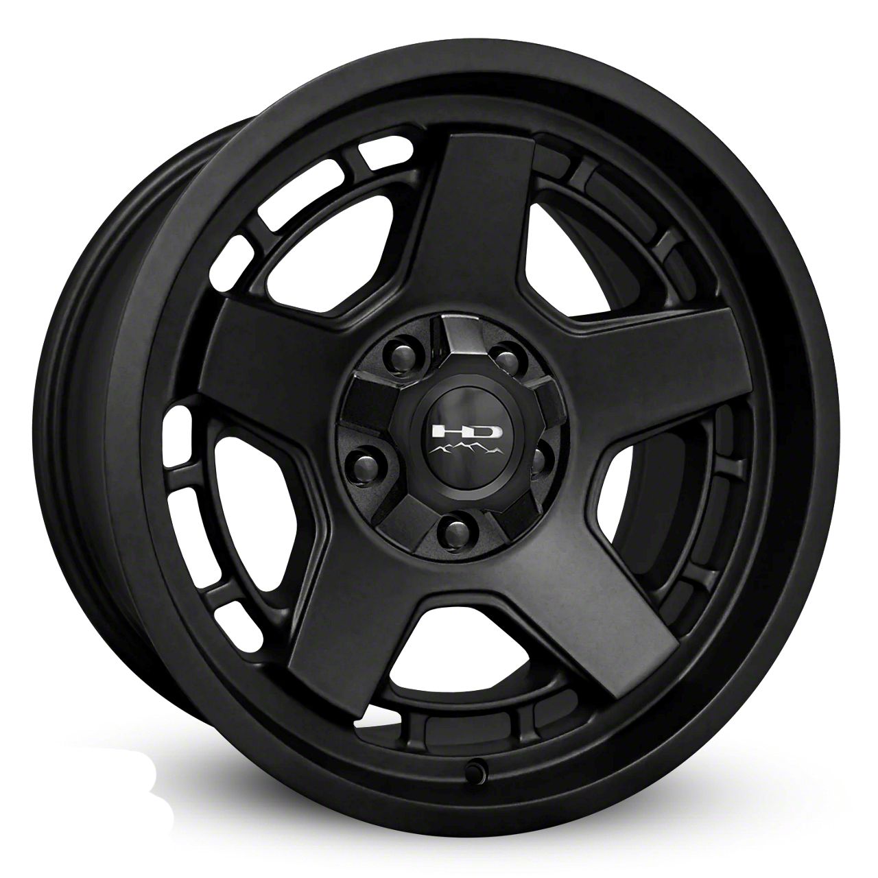 HD Off-Road Wheels Jeep Wrangler Atlas Satin Black Wheel; 17x9 ...