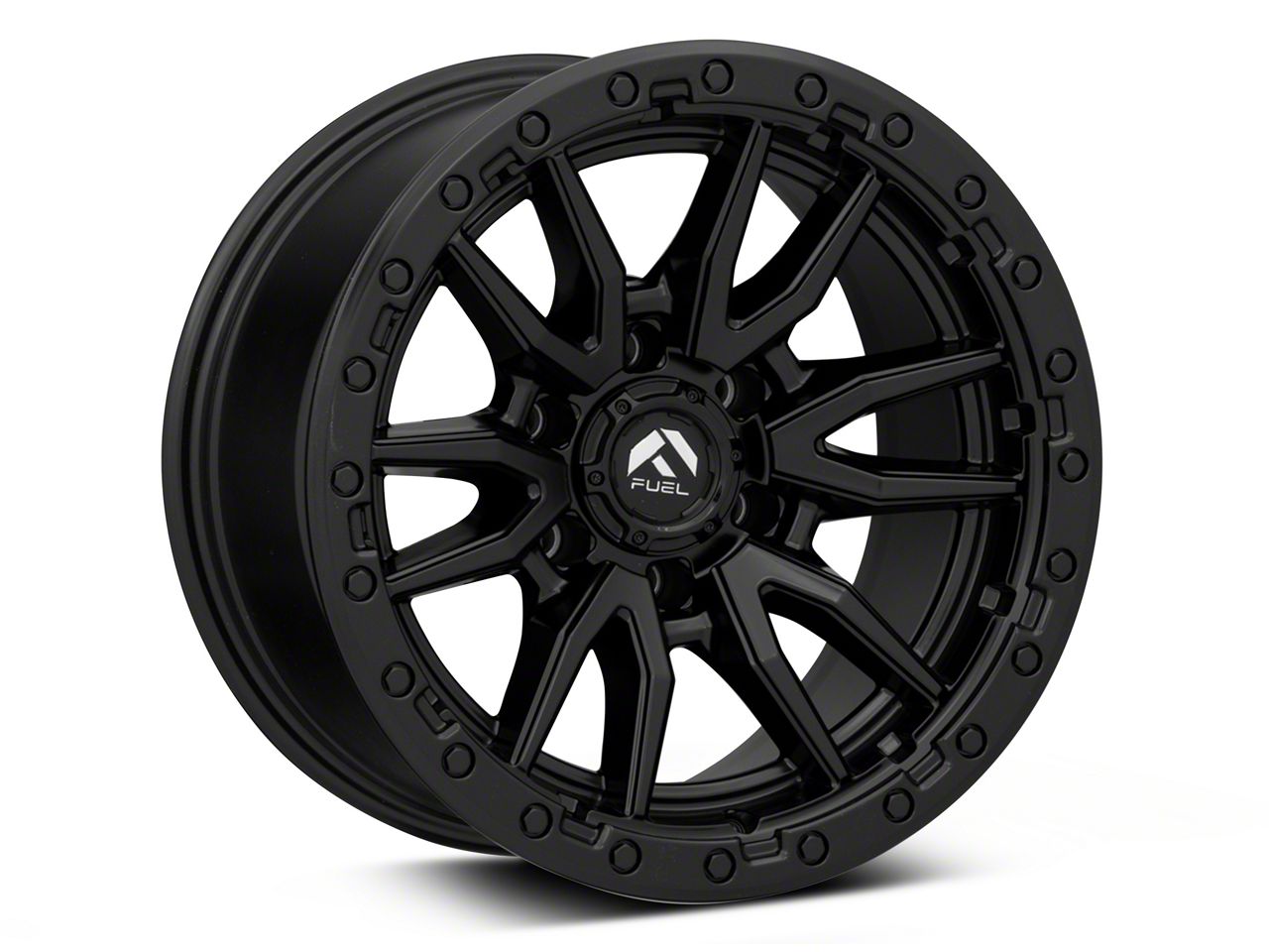 Fuel Wheels Frontier Rebel Matte Black 6-Lug Wheel; 17x9; 1mm Offset ...