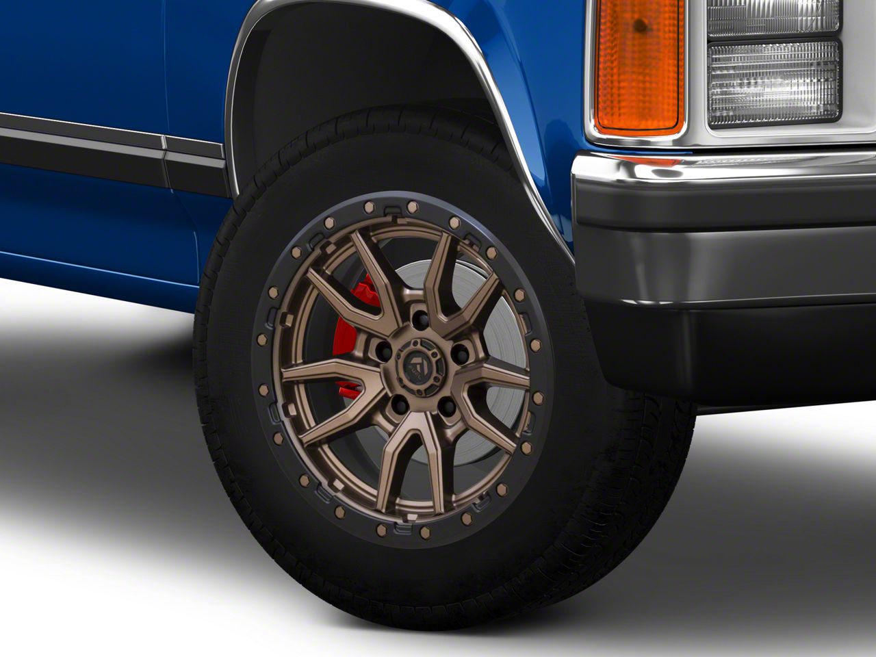 Fuel Wheels Tacoma Rebel Matte Bronze with Black Bead Ring 5-Lug Wheel ...