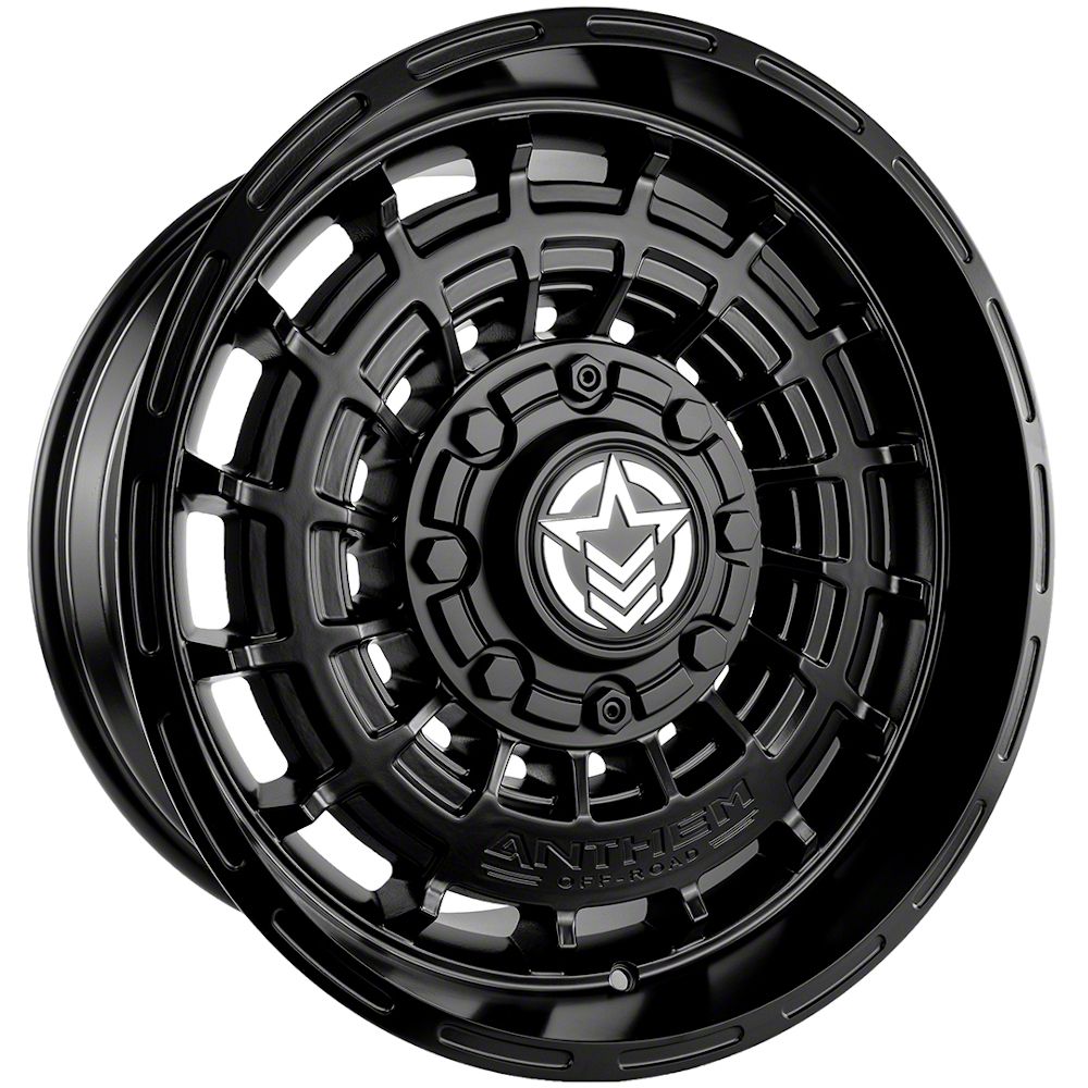 Anthem Off-Road Frontier Viper Satin Black 6-Lug Wheel; 17x9; -12mm ...