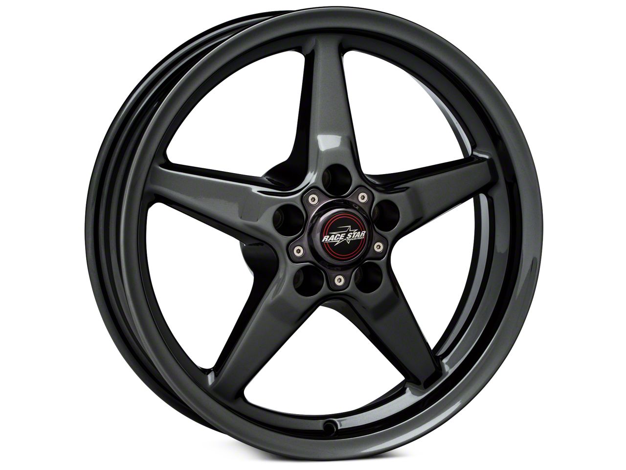 Race Star Mustang 92 Drag Star Dark Star Black Chrome Wheel - Direct ...