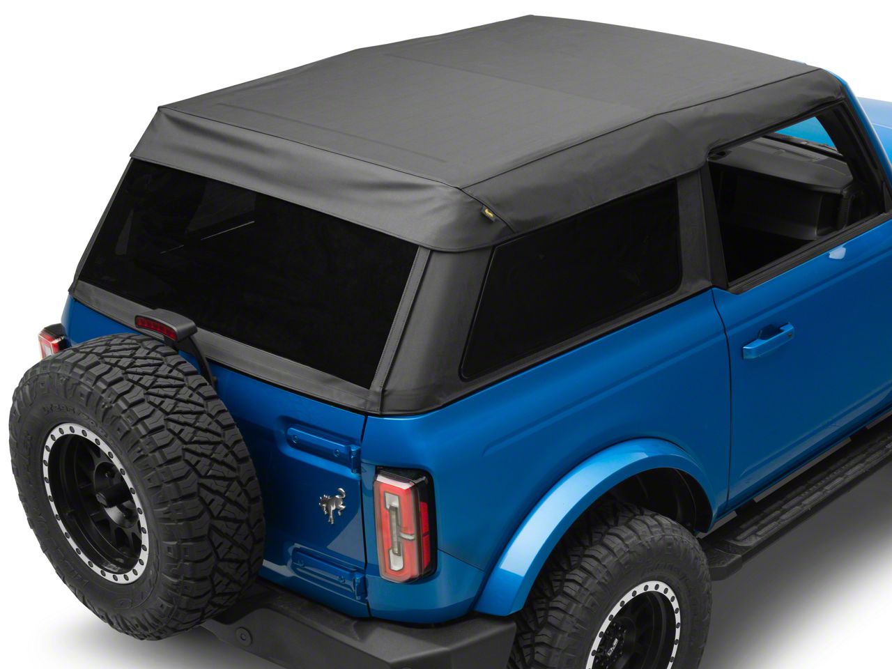 Bestop Bronco Trektop Slantback Soft Top; Black Diamond 56872-35 (21-24 ...