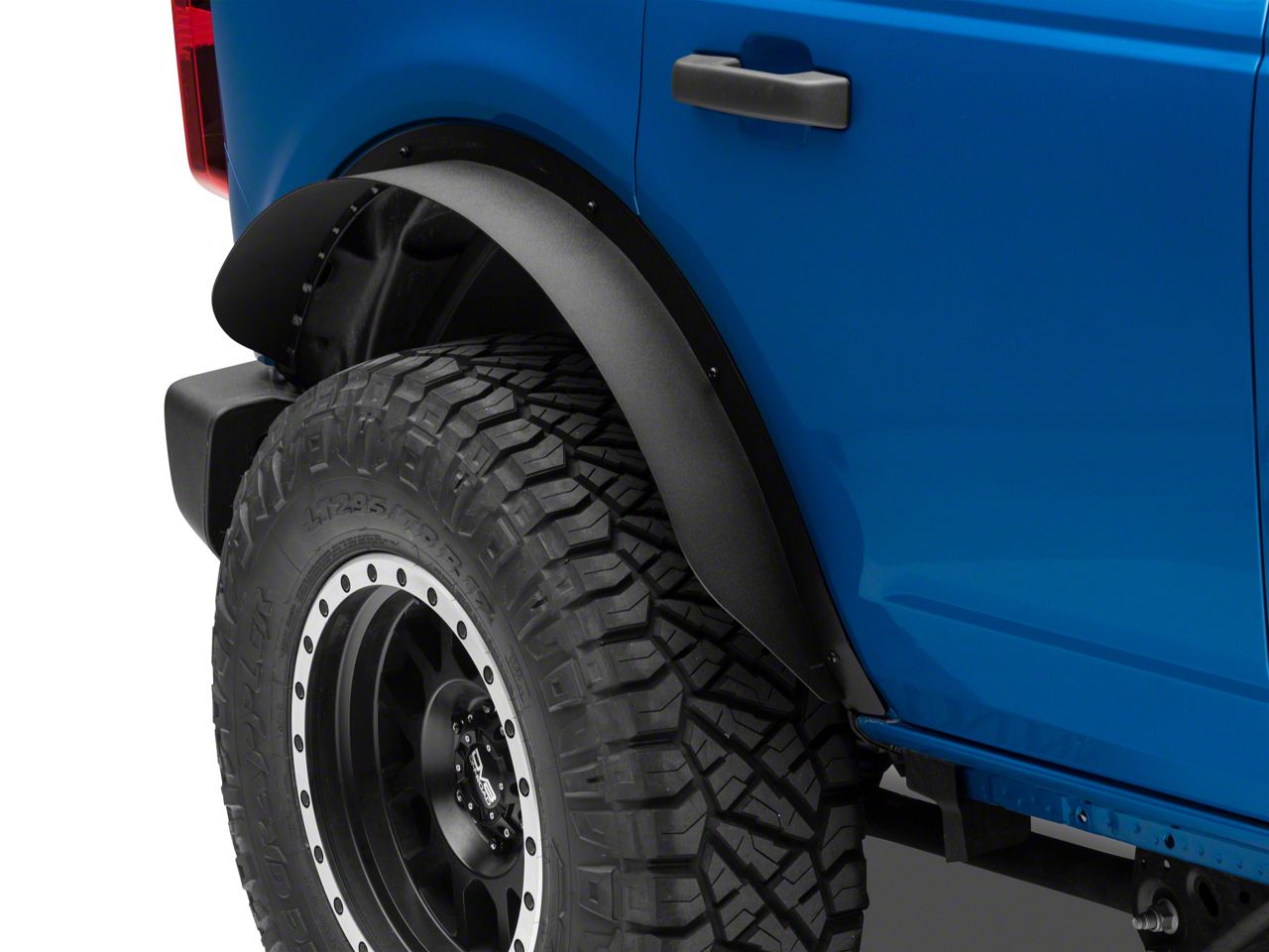Barricade Bronco HD Flat Fender Flares; Rear FB13707 (21-24 Bronco 4 ...