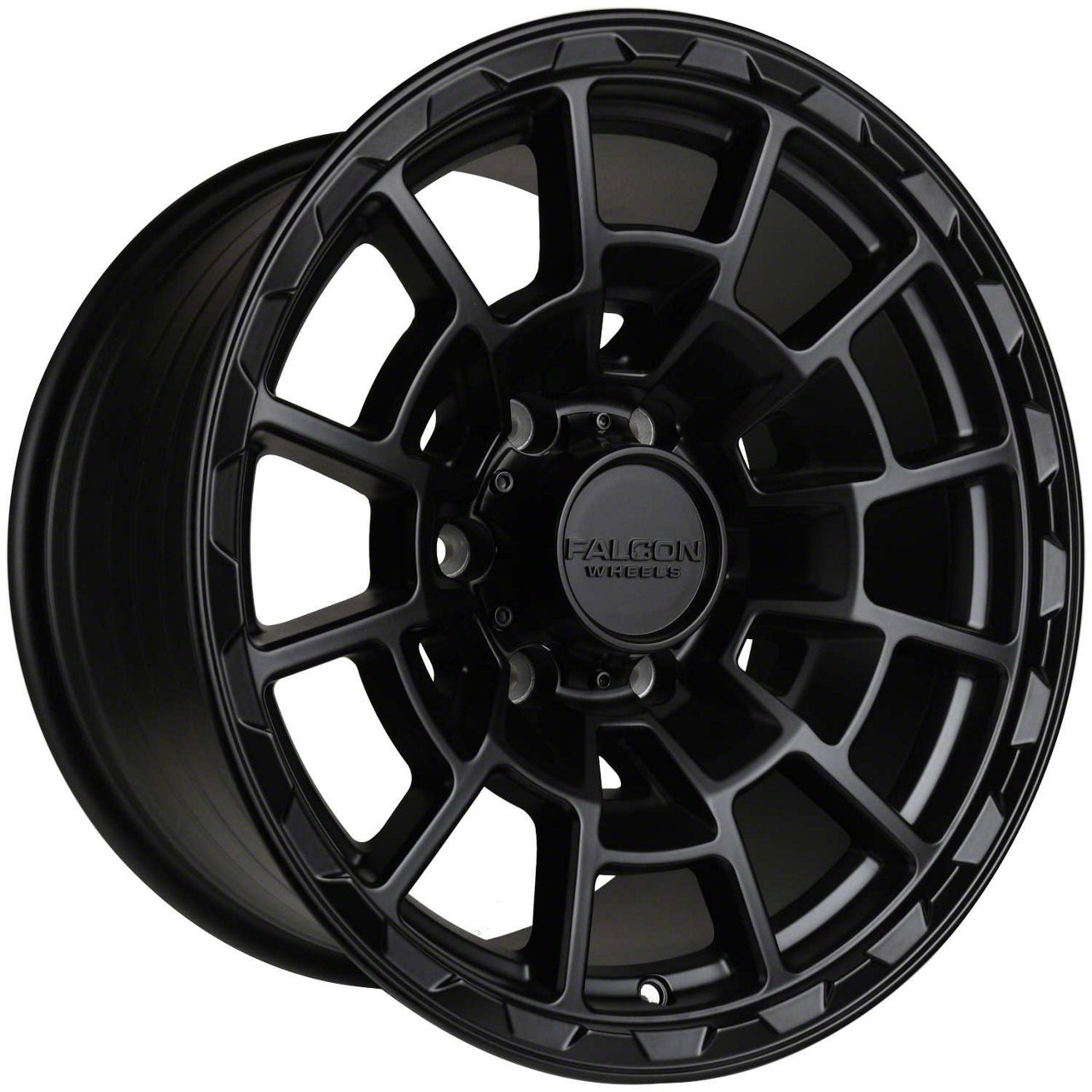 Falcon Wheels Toyota 4-Runner T4 Series Full Matte Black 6-Lug Wheel ...