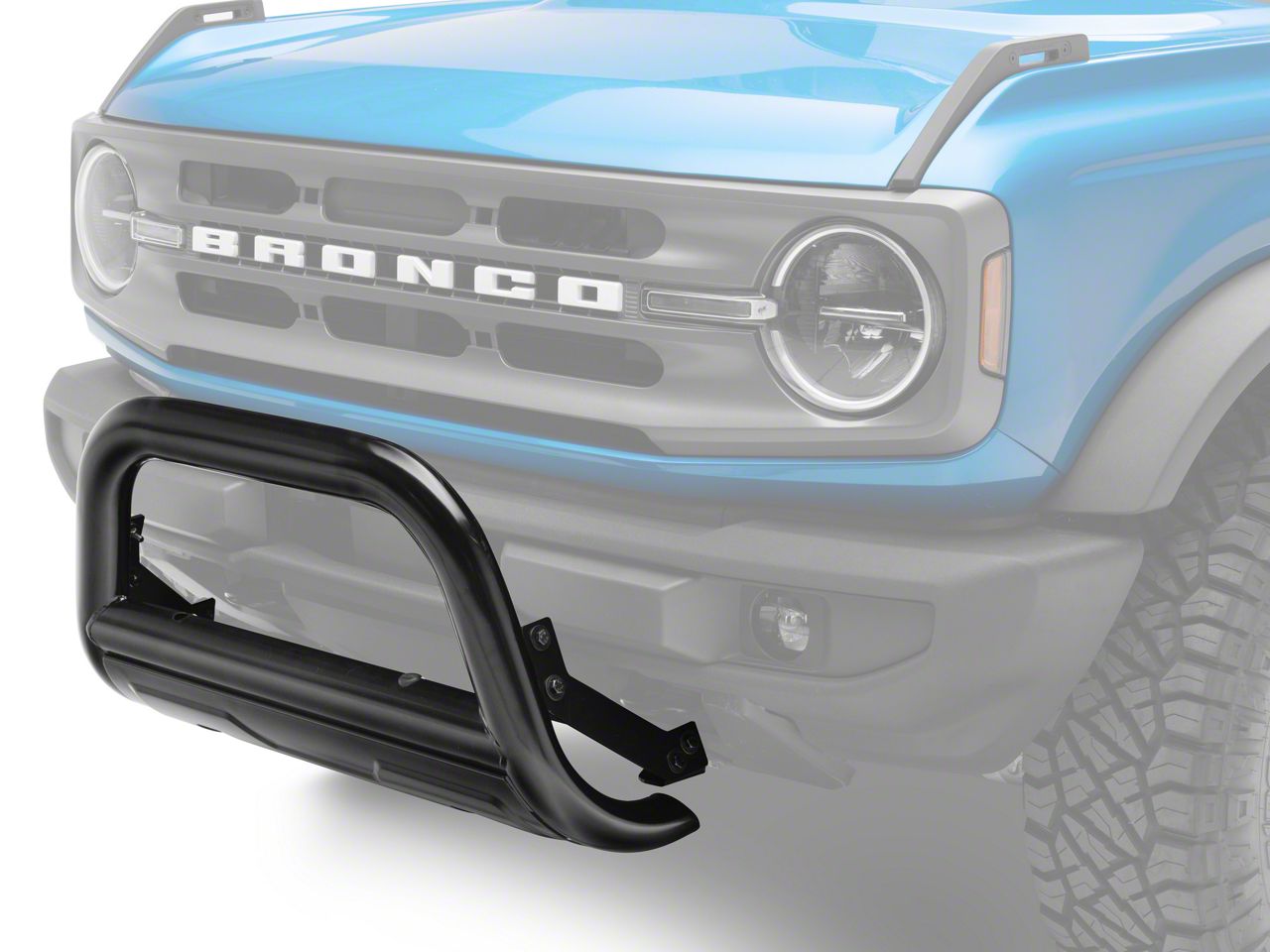 Barricade Bronco 3.50-Inch Oval Bull Bar with Formed Skid Plate FB13860 ...