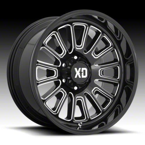 XD RAM 1500 Rover Gloss Black Milled 6-Lug Wheel; 22x12; -44mm Offset ...