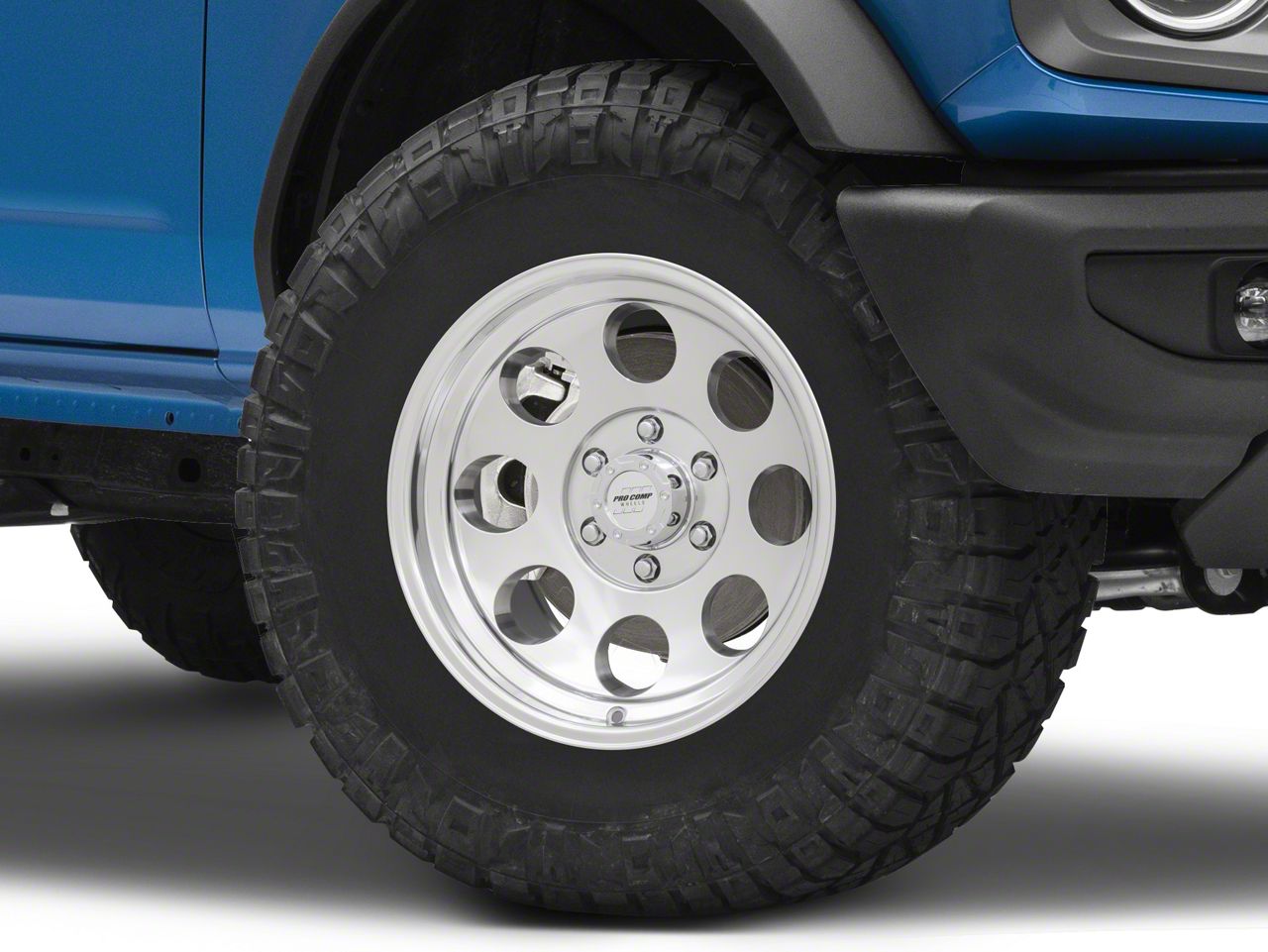 Pro Comp Wheels Bronco Vintage Polished 6-Lug Wheel; 17x9; -6mm Offset ...