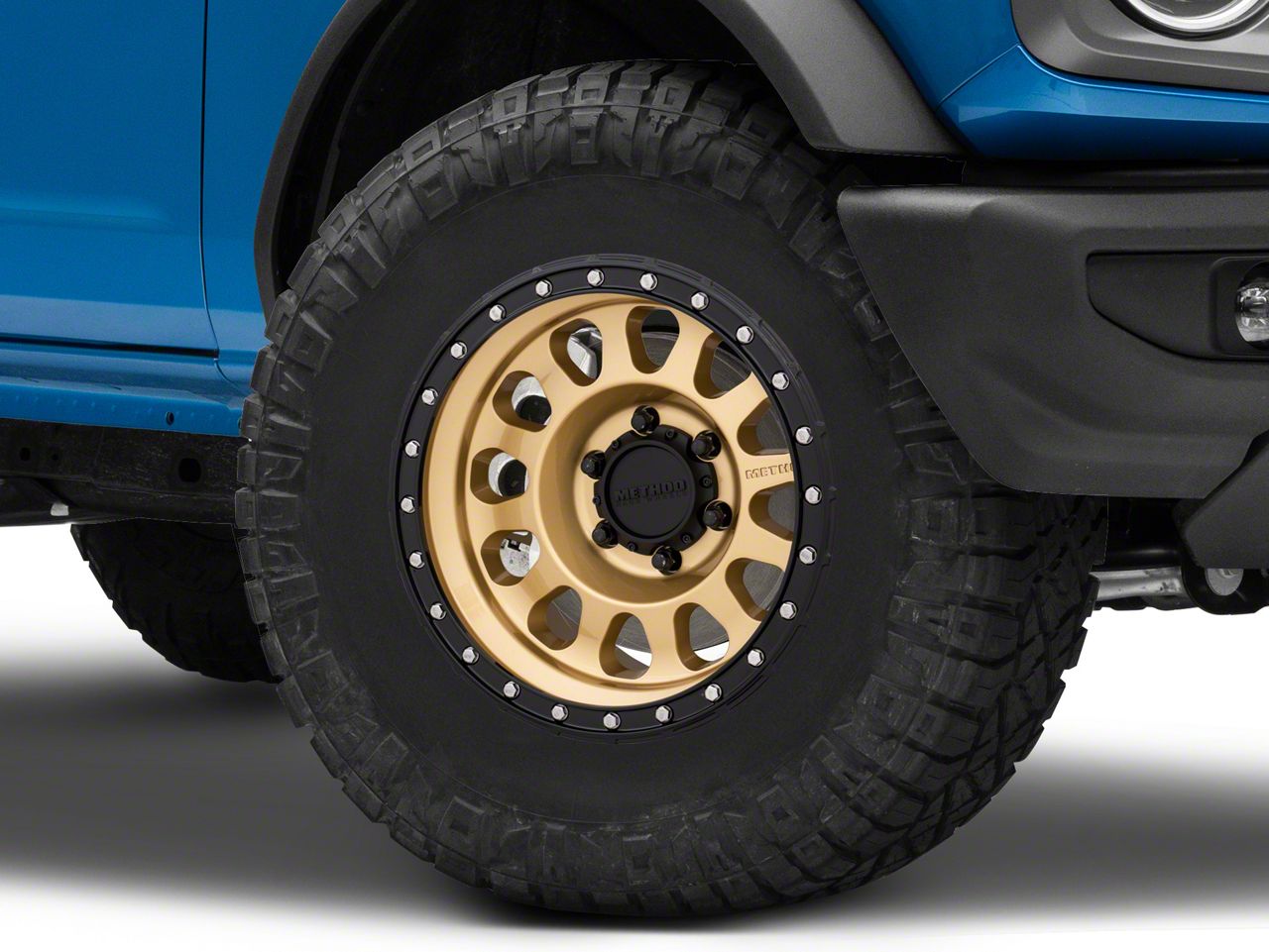 Method Race Wheels Bronco MR315 Gold 6-Lug Wheel; 17x8.5; 0mm Offset ...