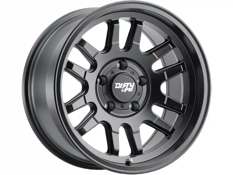 Dirty Life Silverado 1500 Canyon Matte Black 6-Lug Wheel; 17x9; 0mm ...