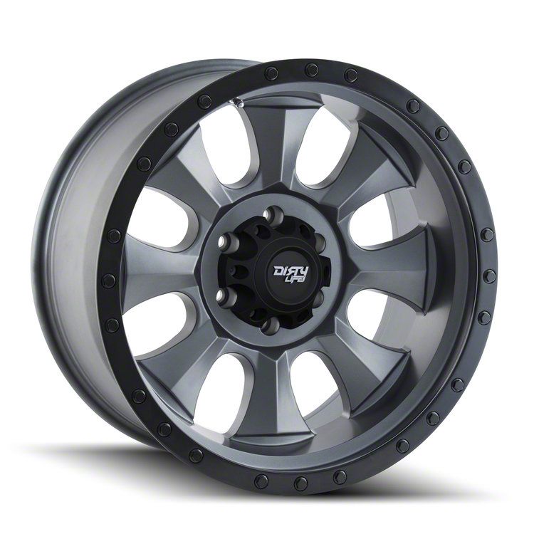 Dirty Life Tundra Ironman Star Cap Matte Gunmetal 6-Lug Wheel; 20x10 ...