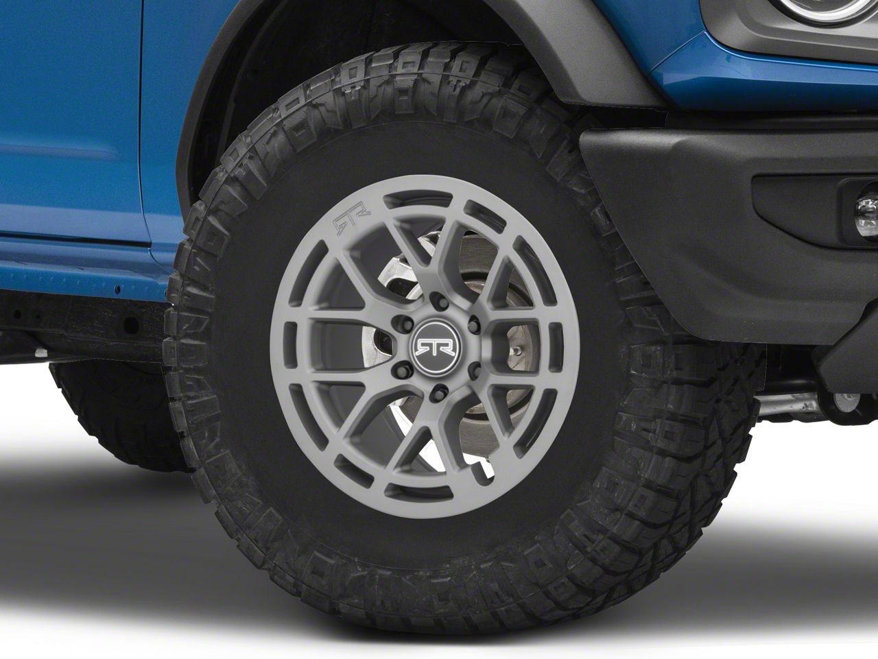 RTR Bronco Tech 6 Satin Charcoal 6-Lug Wheel; 17x9; 0mm Offset A245844 ...