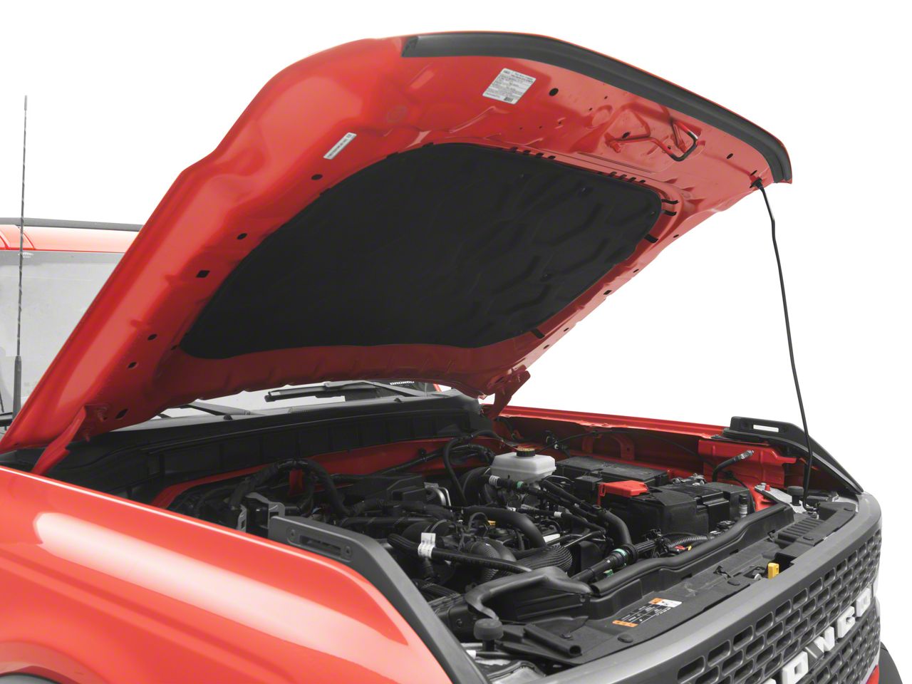 RedRock Bronco Underhood Insulation; Black FB17172 (21-24 Bronco ...