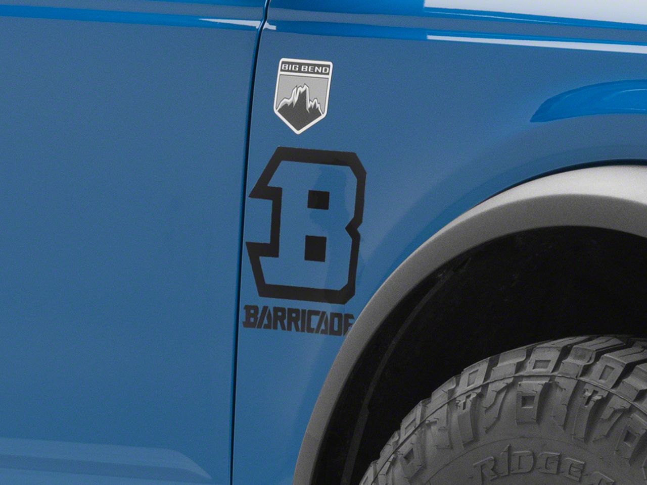SEC10 Bronco Barricade B-Block Decal; Black J172646 (Universal; Some ...