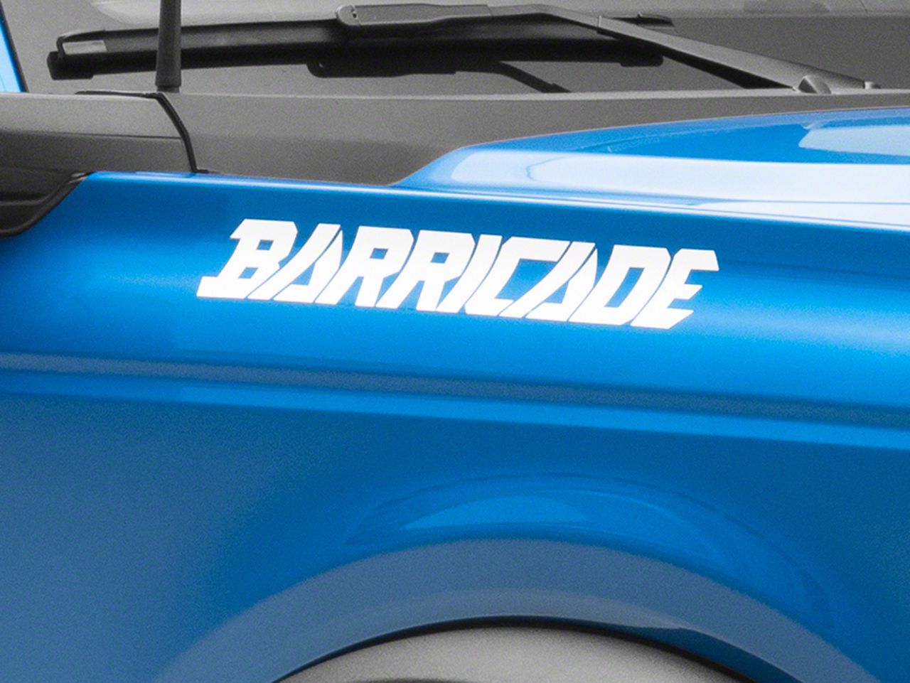 SEC10 Bronco Barricade Standard Decal; White J172647 (Universal; Some ...