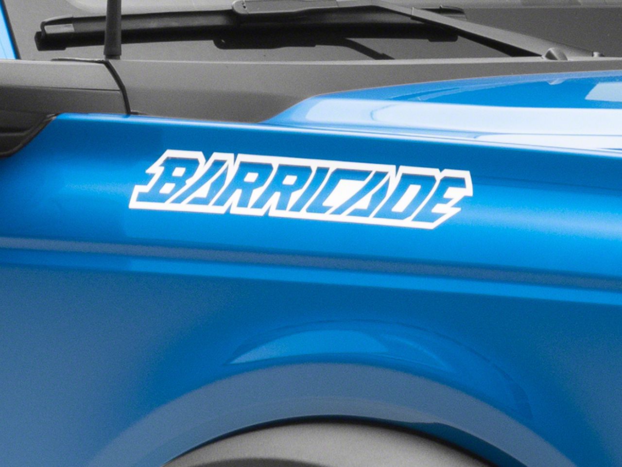 SEC10 Bronco Barricade Outline Decal; White J172648 (Universal; Some ...