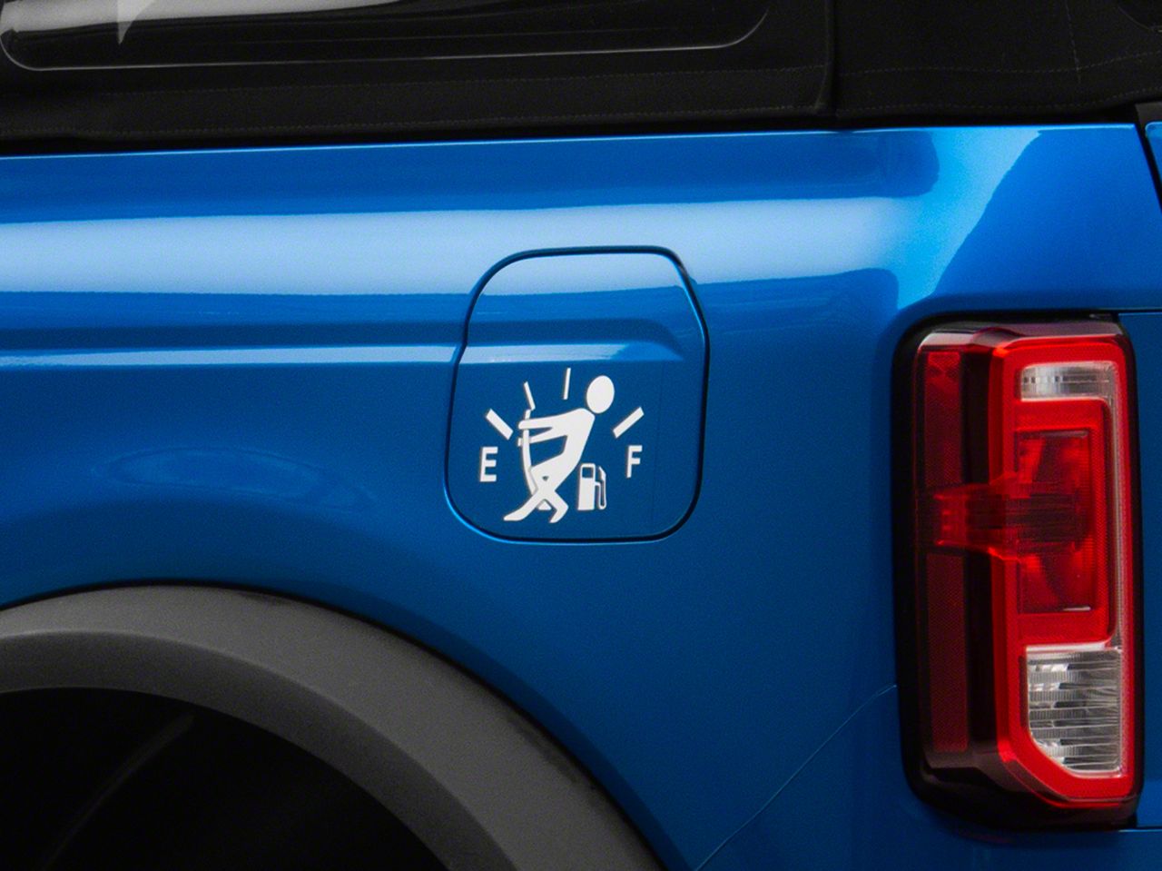 SEC10 Bronco Gas Guy Decal; White T576314 (Universal; Some Adaptation ...