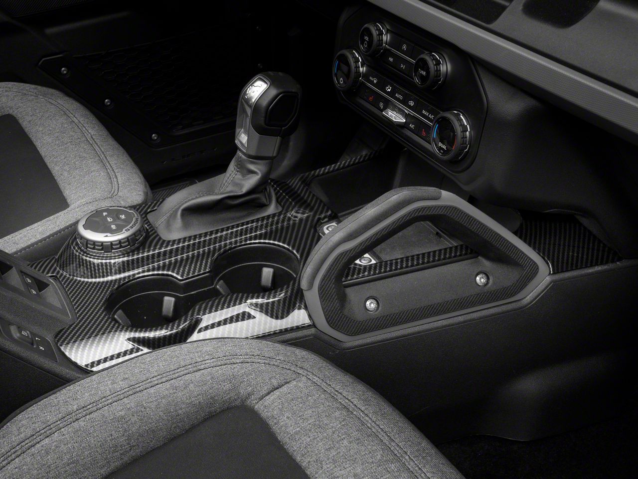 RedRock Bronco Center Console Cover Trim; Carbon Fiber FB20933 (21-24 ...