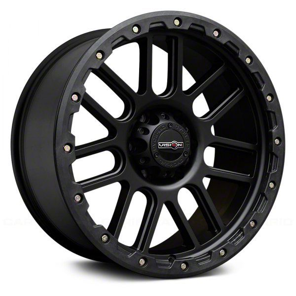 Vision Off-Road Bronco Nemesis Matte Black 6-Lug Wheel; 18x9; 18mm ...