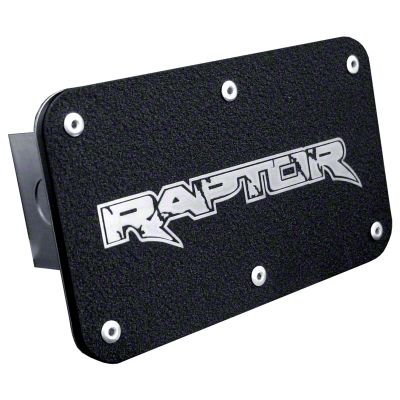 Bronco Raptor Hitch Cover; Rugged Black (Universal; Some Adaptation May ...