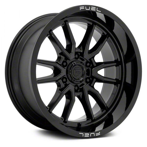 Fuel Wheels Bronco Clash Gloss Black 6-Lug Wheel; 24x12; -44mm Offset ...