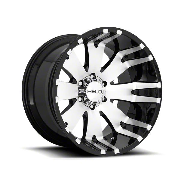 HELO Bronco HE917 Gloss Black Machined 6-Lug Wheel; 20x9; 0mm Offset ...