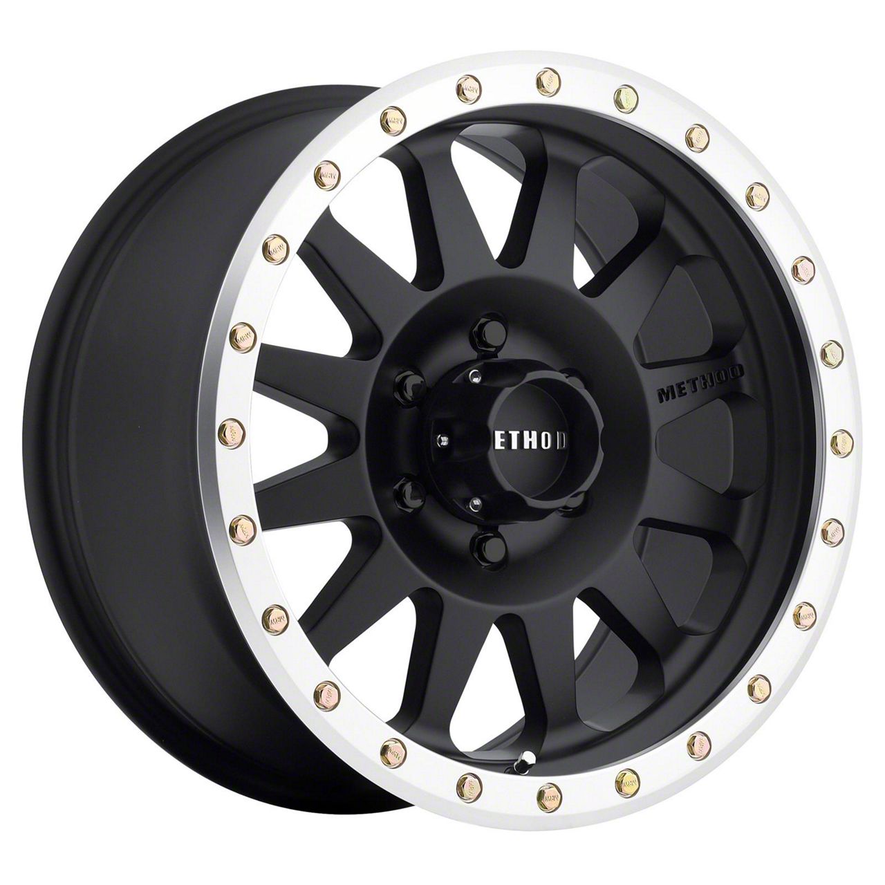 Method Race Wheels Bronco MR304 Double Standard Matte Black Machined 6 ...