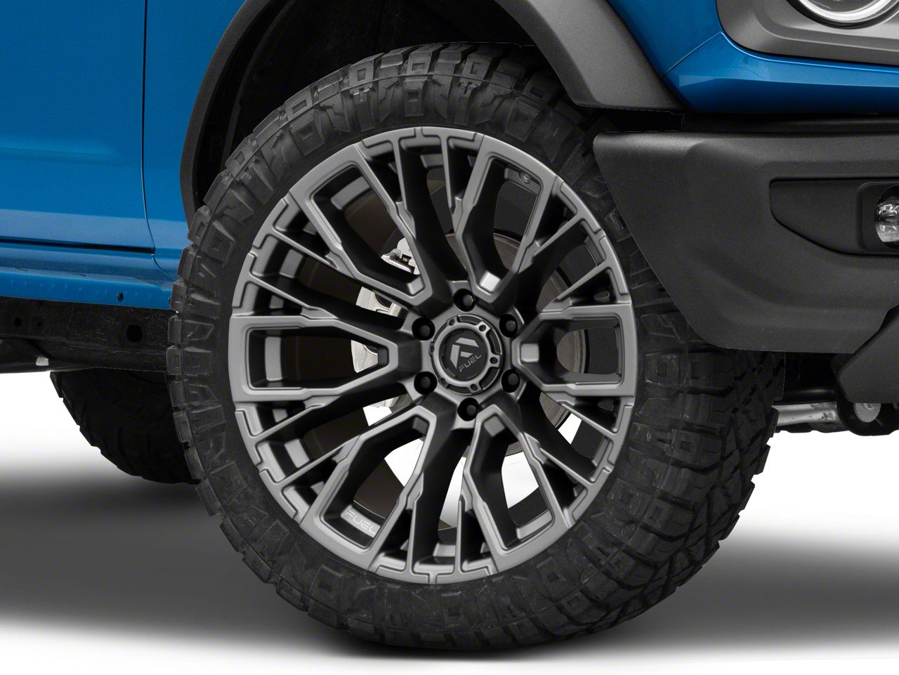 Fuel Wheels Bronco Rebar Matte Gunmetal 6-Lug Wheel; 22x12; -44mm ...