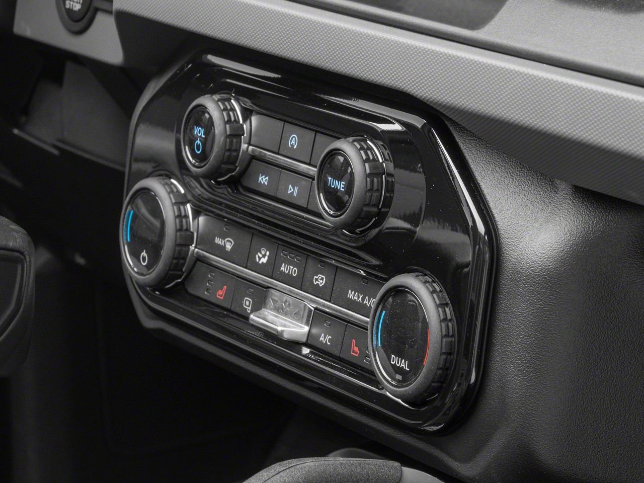 RedRock Bronco Center Console Cover Trim; Gloss Black FB24837 (21-24 ...