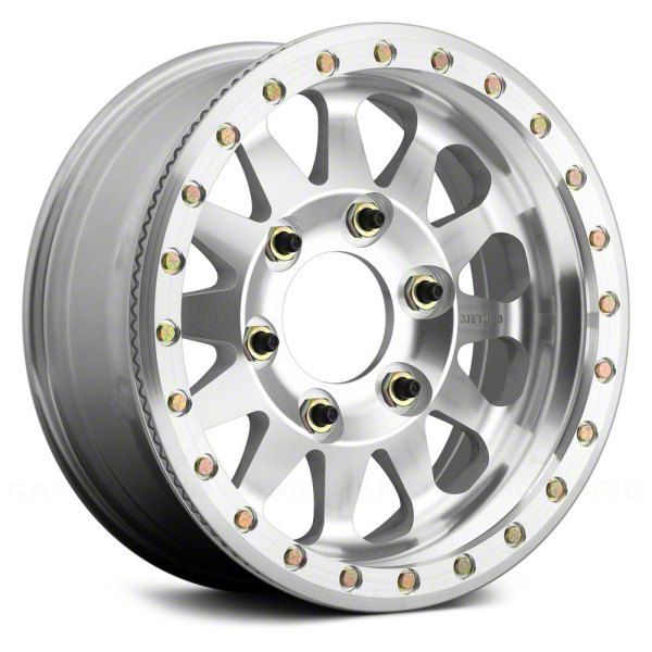 Method Race Wheels Bronco MR101 Beadlock Raw Machined 6-Lug Wheel; 17x9 ...