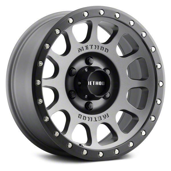 Method Race Wheels Bronco MR305 NV Titanium with Matte Black Lip 6-Lug ...