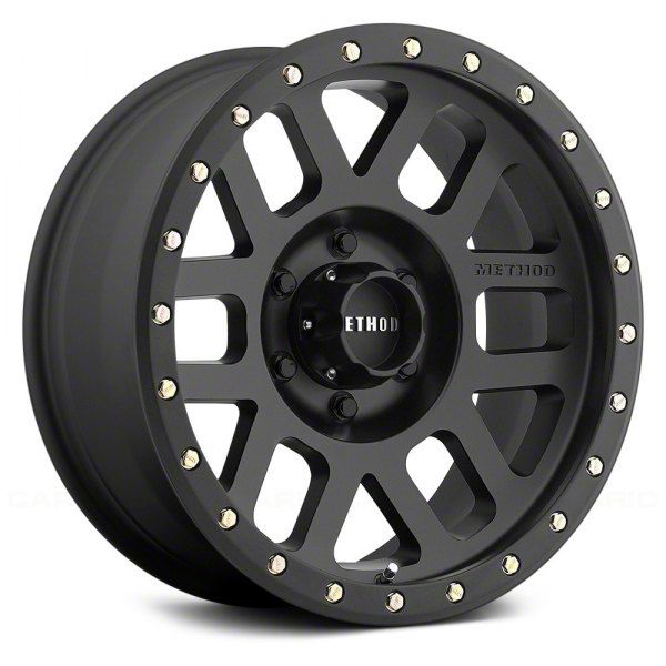 Method Race Wheels Bronco MR309 Grid Matte Black 6-Lug Wheel; 18x9 ...
