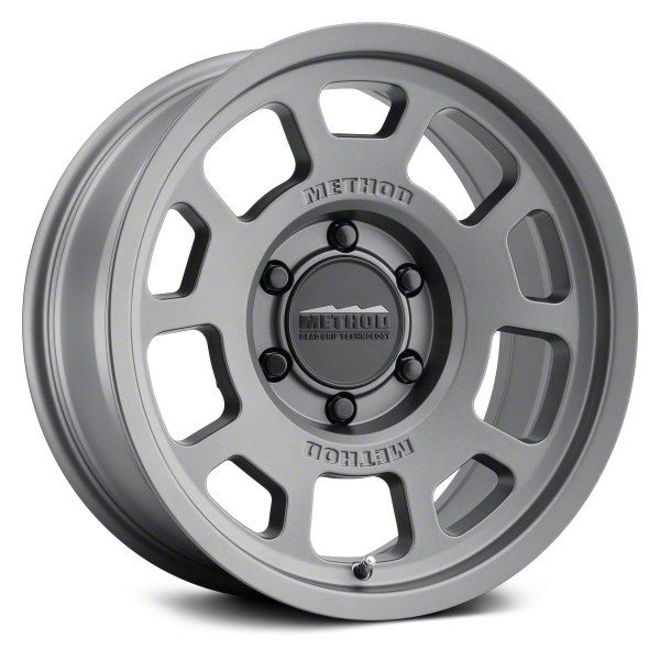 Method Race Wheels Bronco MR705 Bead Grip Titanium 6-Lug Wheel; 18x9 ...