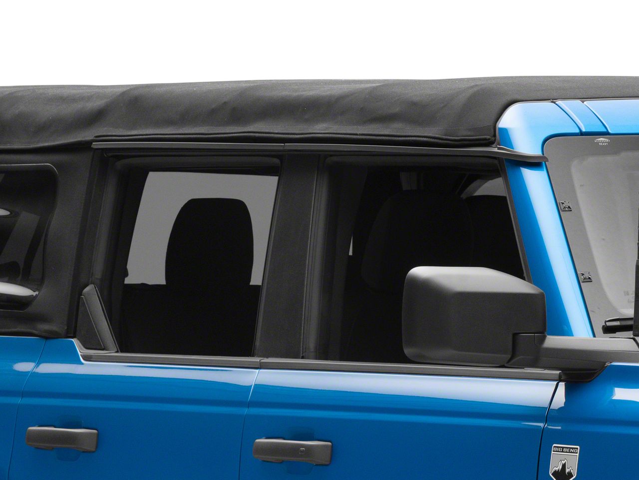 RedRock Bronco Window Visors; Matte Black FB25546 (21-24 Bronco 4-Door ...
